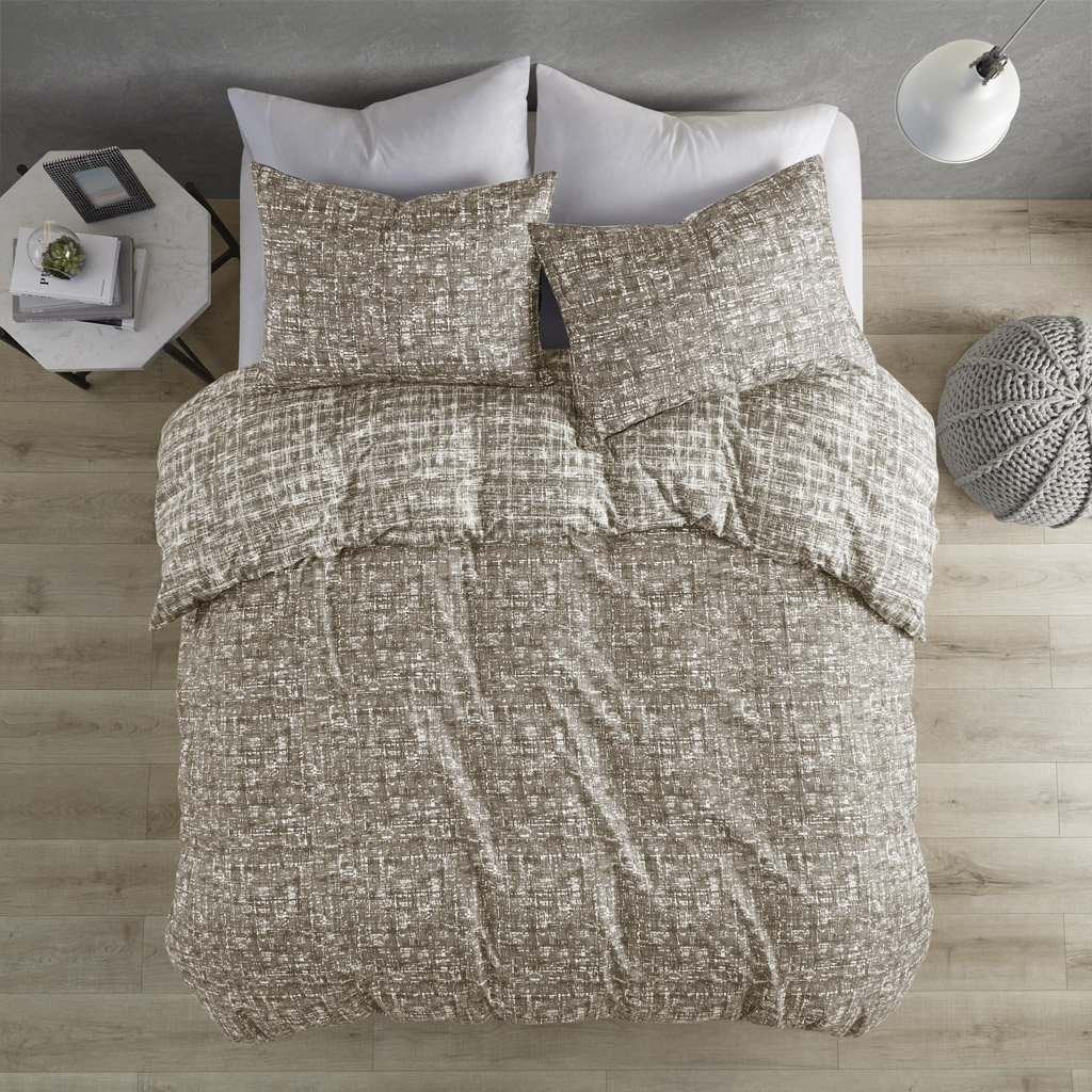 510 Design Maca Texture Print Comforter Set | Wayfair