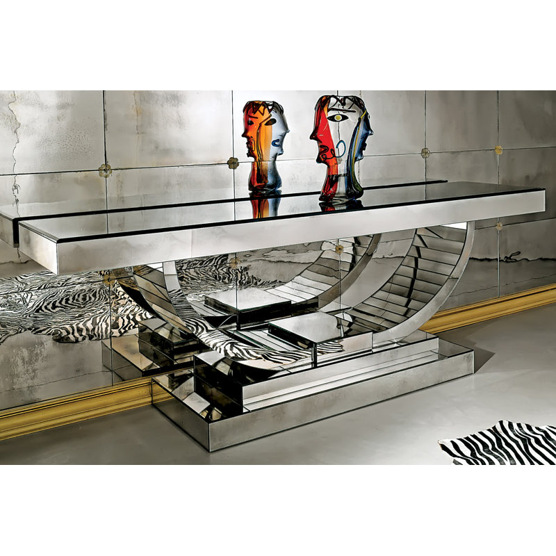 David Michael Reflections Mirrored Console Table | Wayfair