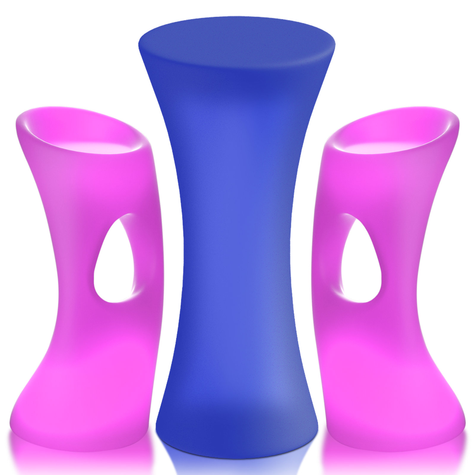 Wrought Studio 2 - Person LED Light Up Outdoor Bar and Table Party ...