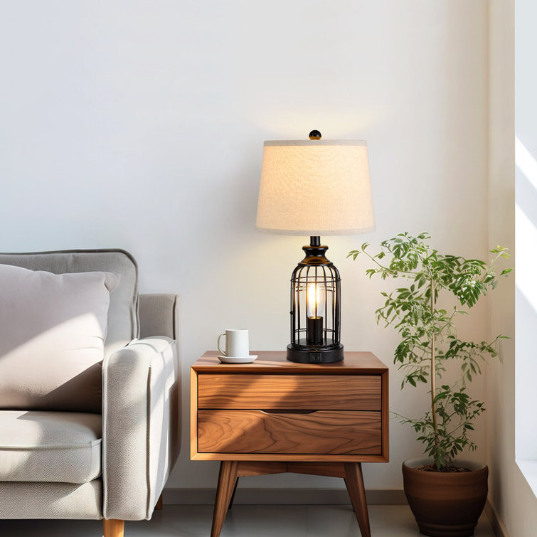 Williston Forge Jeadon Metal Bird Cage, 3 Way Dimmable, Night Light ...