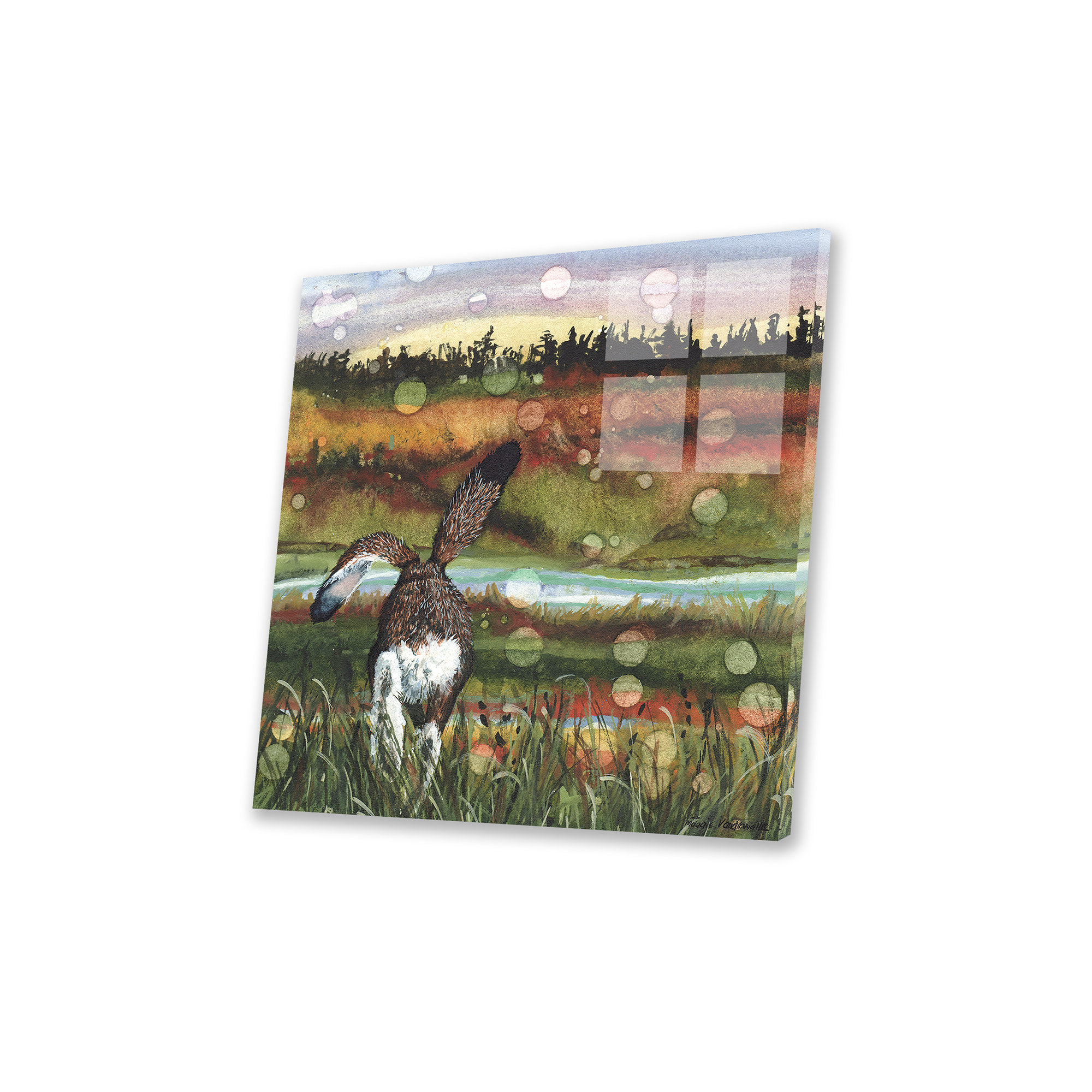 August Grove® Lolloping On Plastic / Acrylic Painting | Wayfair