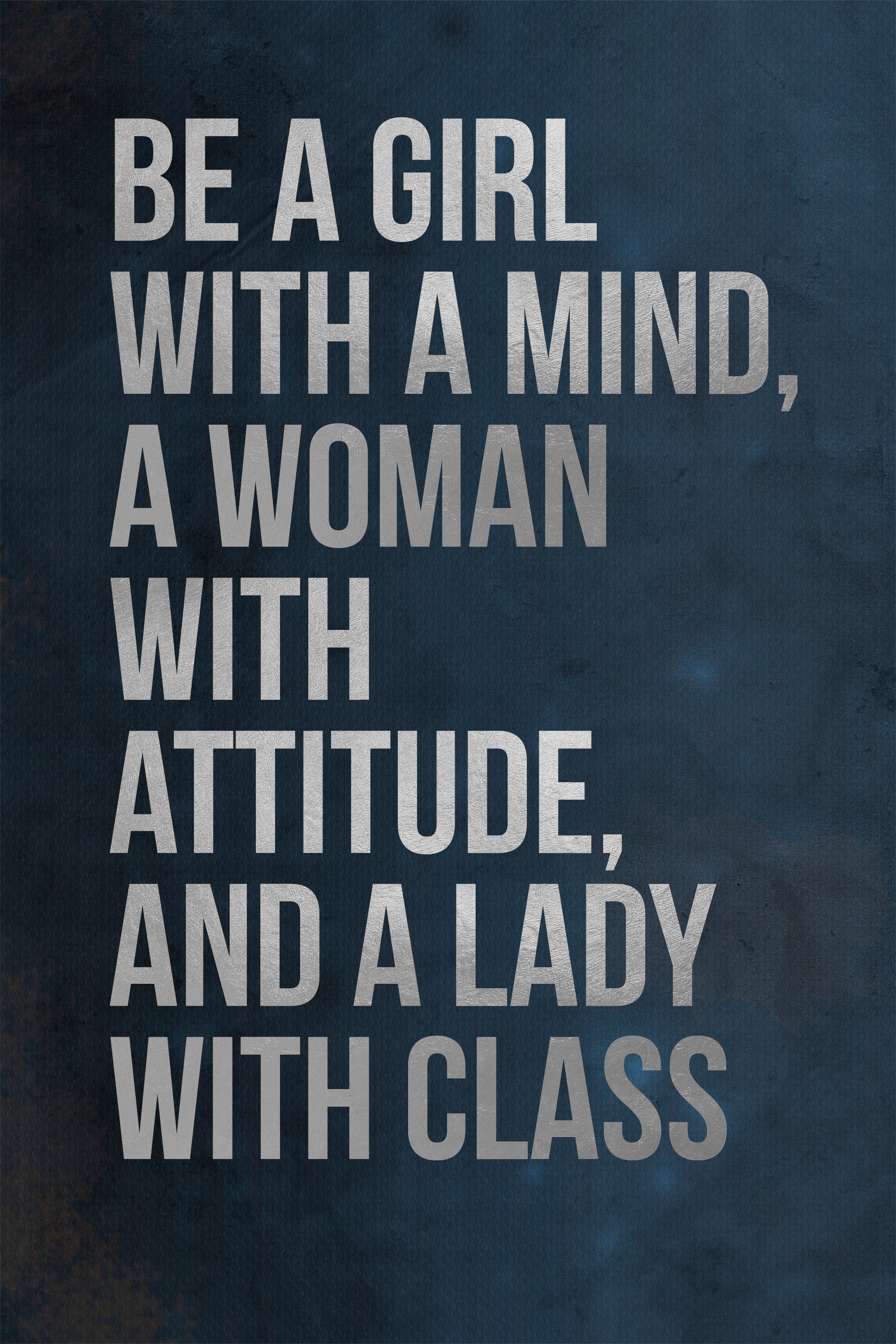 Wrought Studio 'Be a Girl with a Mind' - Wrapped Canvas Textual Art ...