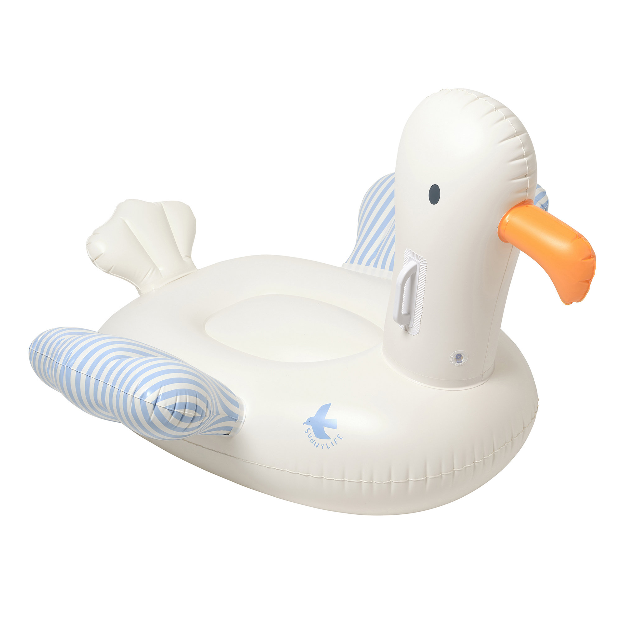 Sunnylife: Kids Ride-On Float - Sid The Seagull Blue Stripe ...