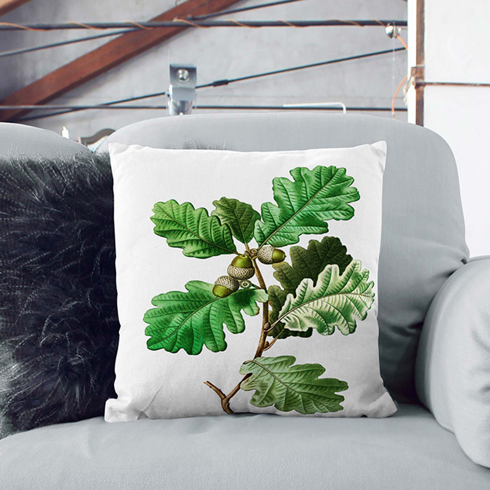 East Urban Home Oak Tree by Pierre-Joseph Redoute Cushion with Filling ...
