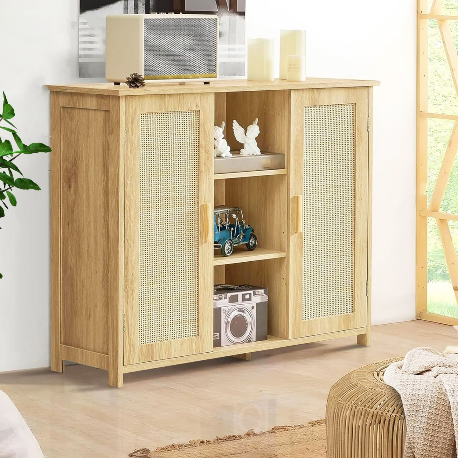 Ameriwood Storage Cabinet with 2 Doors and 4 Storage Shelves - Wayfair Canada