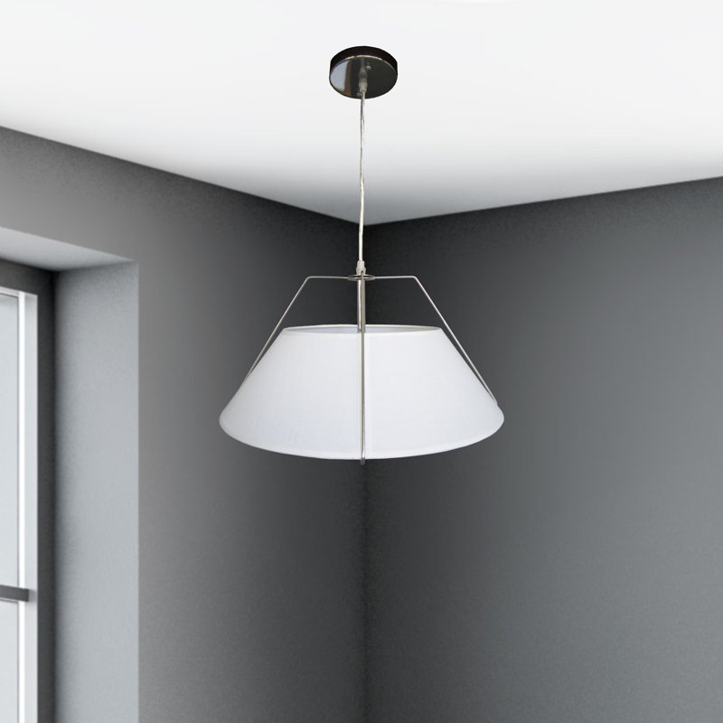 Ivy Bronx Luminaire suspendu conique unique à 2 lumières Lally et ...