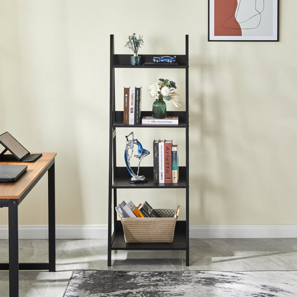 Ebern Designs Ciqala Bookshef 4 Layer Bookcase with Low Backboard ...