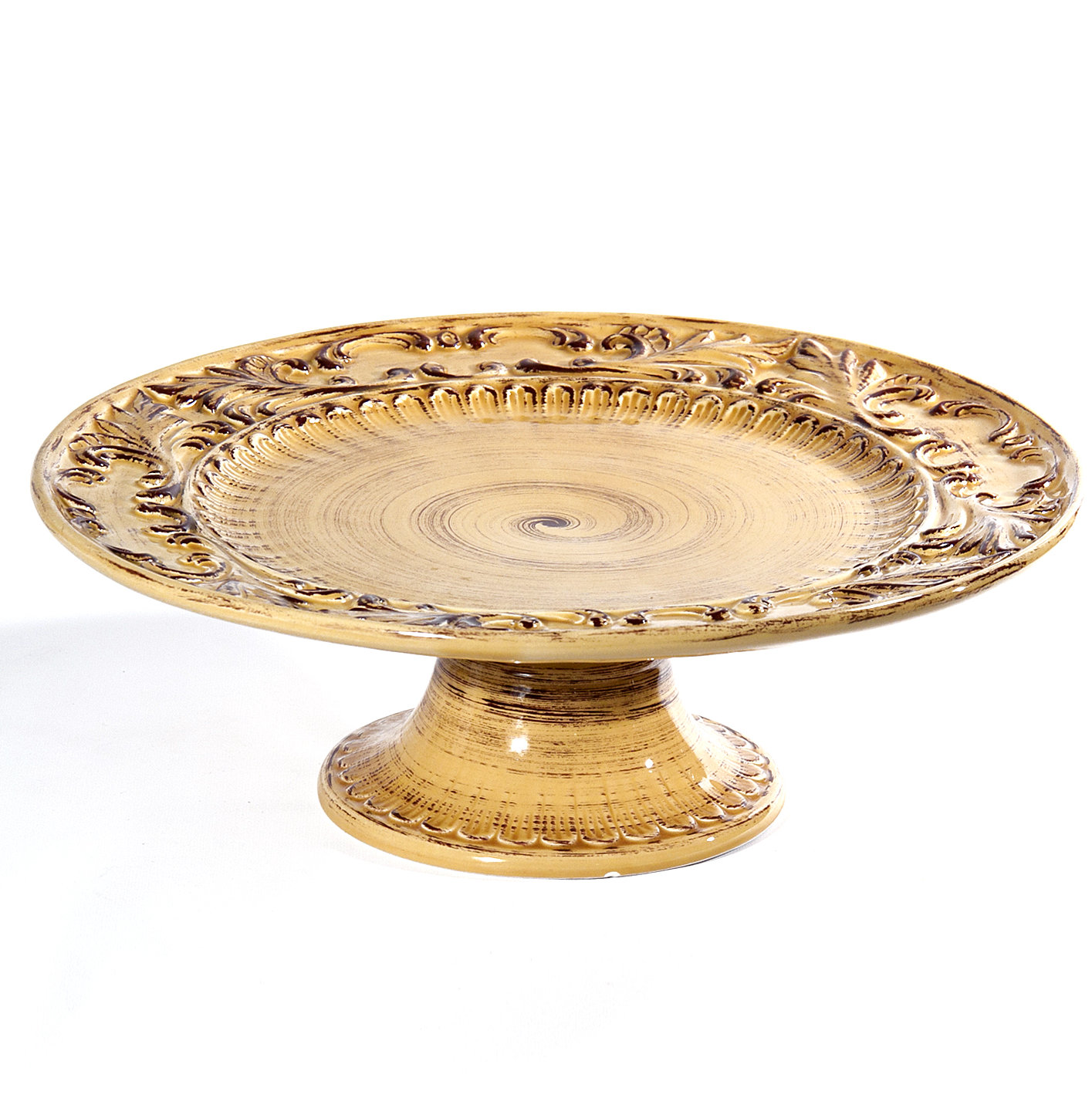 Intrada Italy Baroque Round Footed Platter - Wayfair Canada