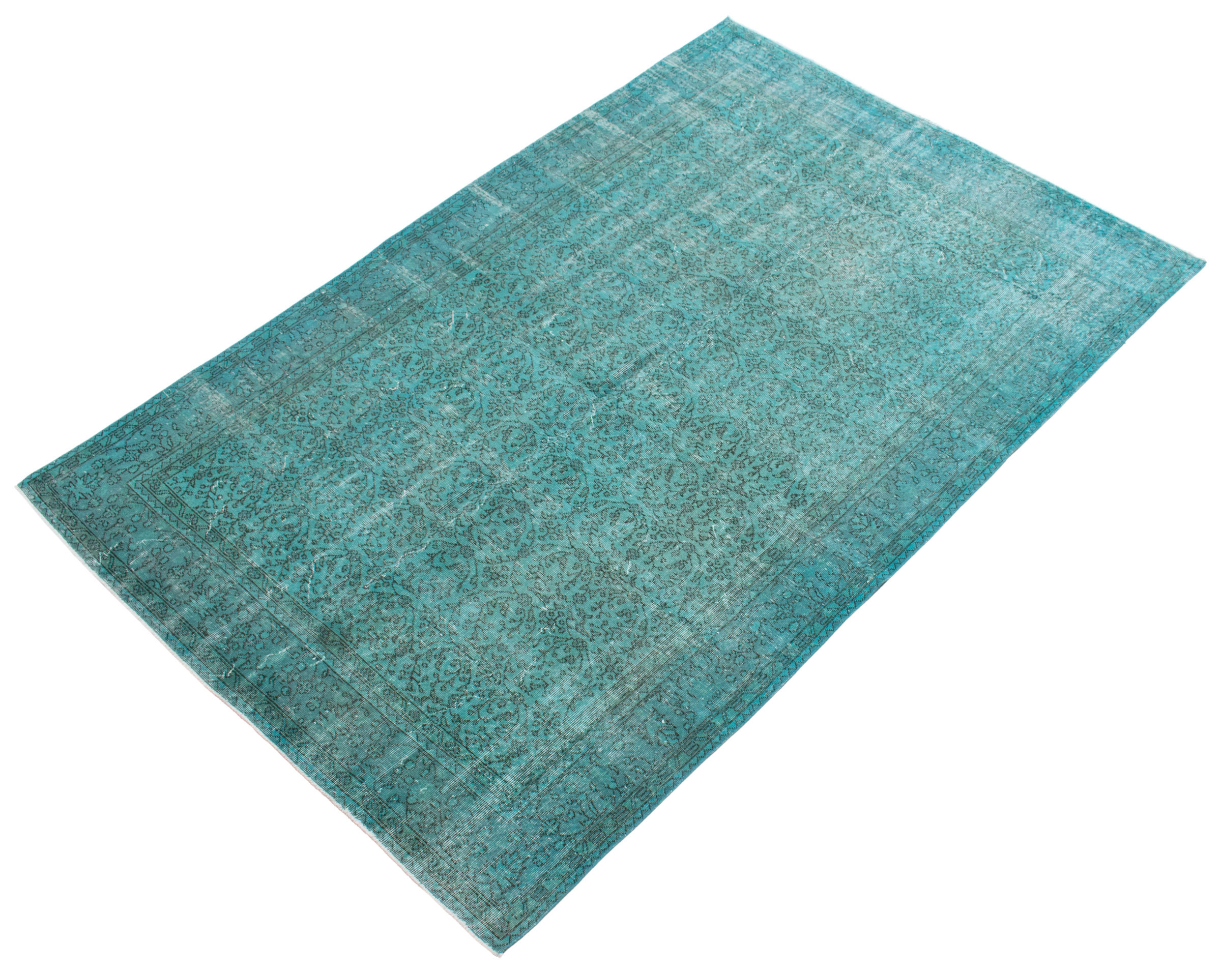 Isabelline Color Transition Teal Rug 6''6" X 10''0" | Wayfair