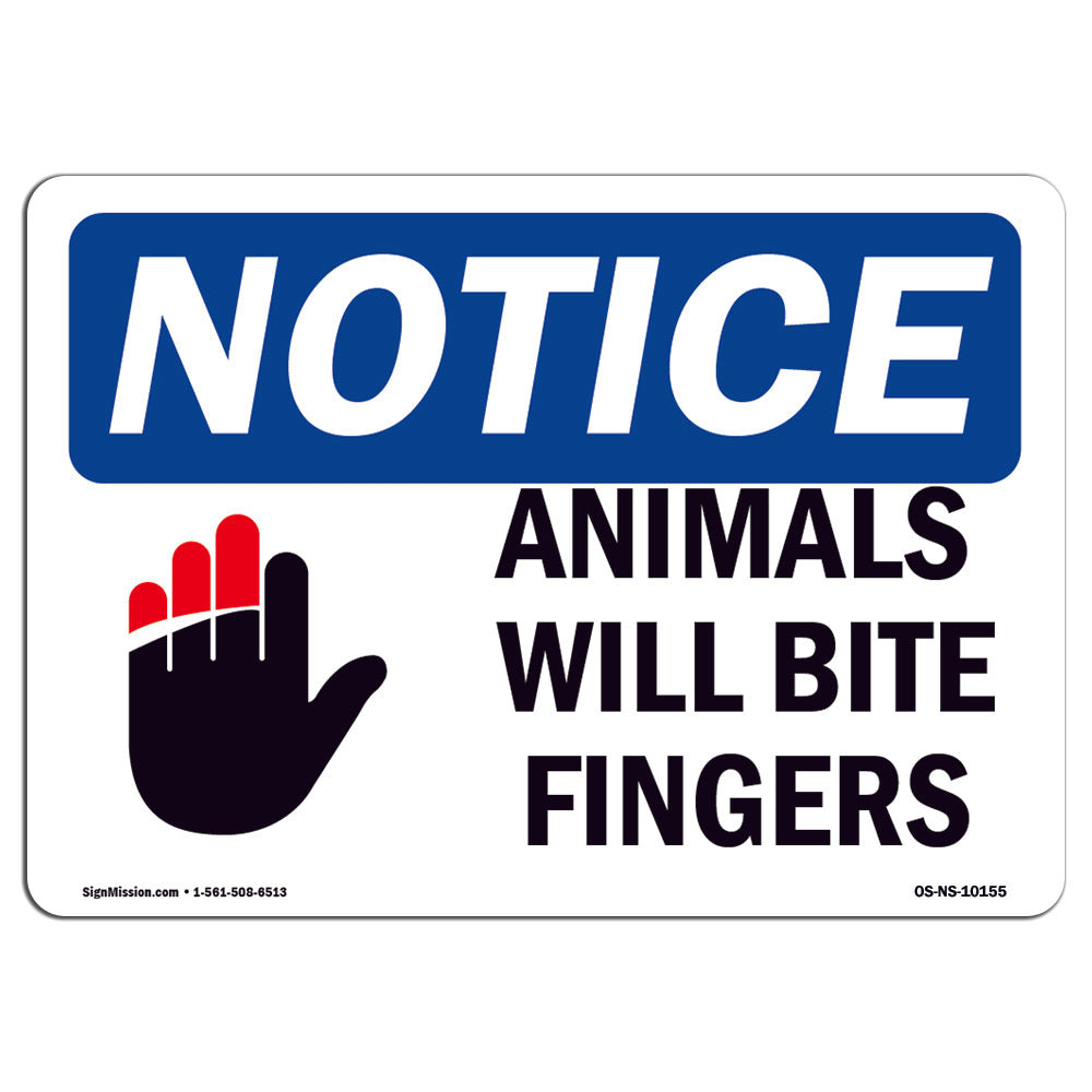 SignMission Animals Will Bite Fingers Sign - Wayfair Canada