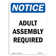 SignMission Adult Assembly Required Sign | Wayfair