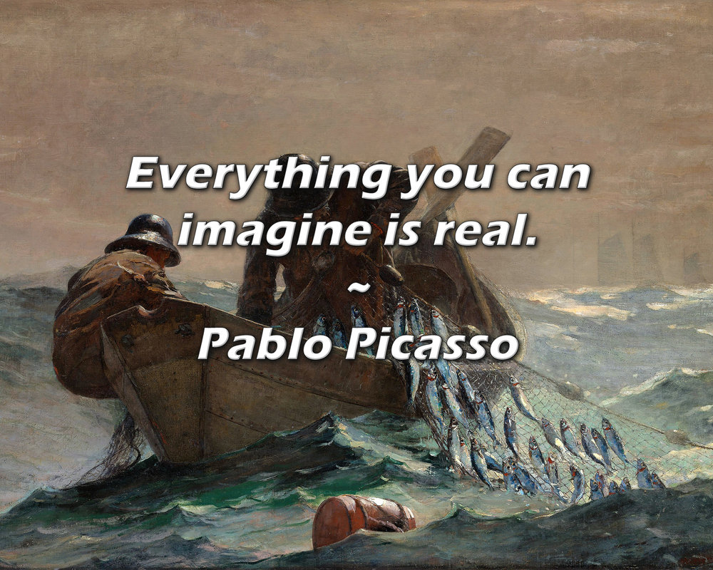 Astoria Grand Artsy Quote "Everything you can imagine is real." By ...