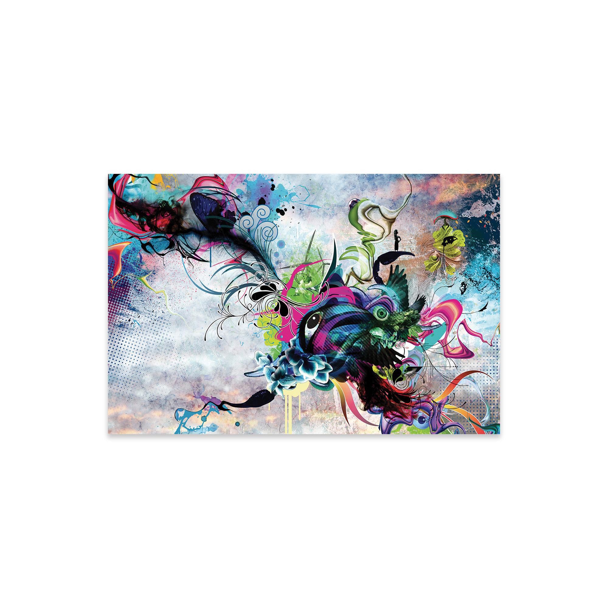 Wrought Studio™ Streaming Eyes Print On Acrylic Glass | Wayfair
