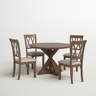 Sand & Stable™ Steph Solid Wood Dining Set & Reviews | Wayfair
