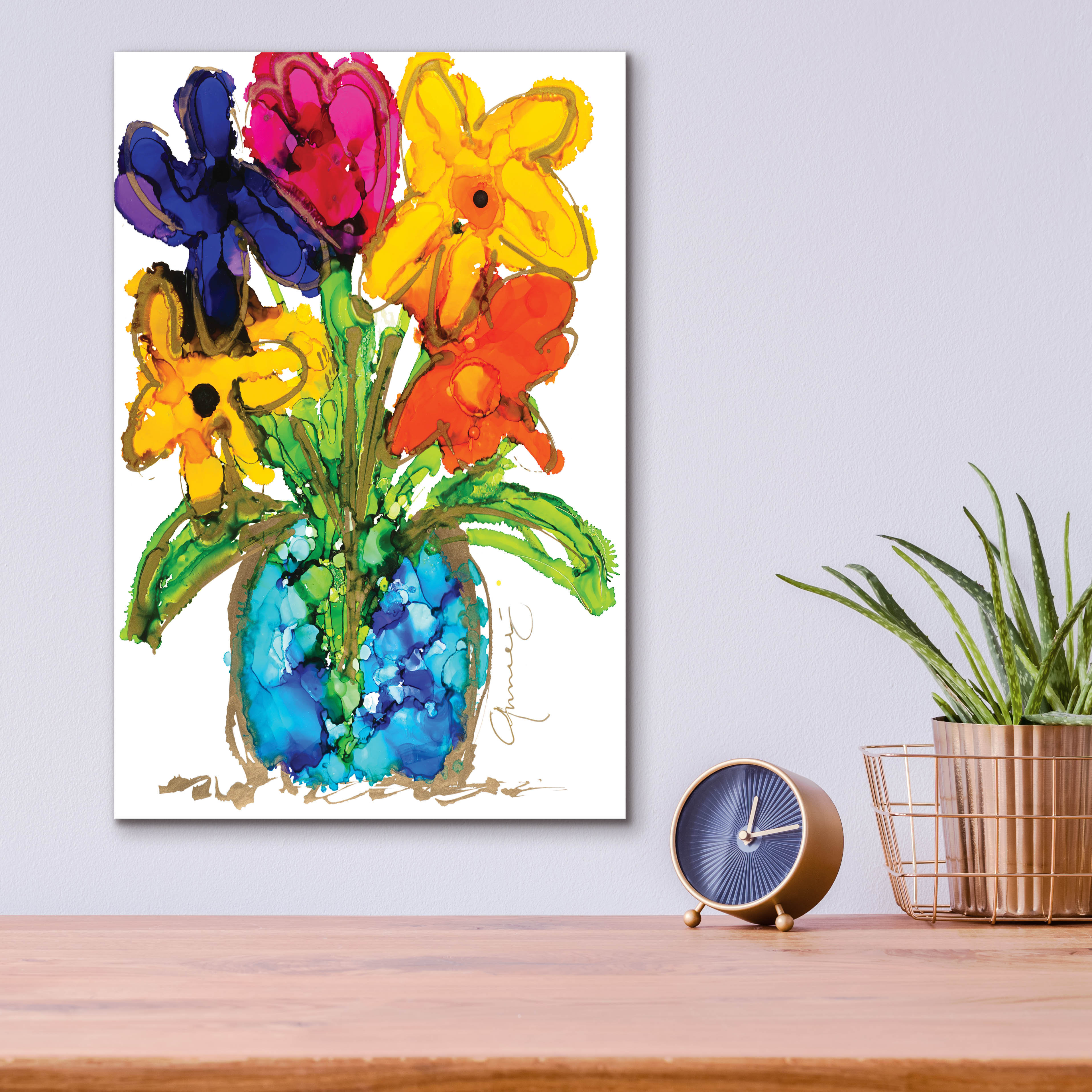 Ivy Bronx 'Loving Life' by Lovitude Acrylic Glass Wall Art, 16" x 24 ...