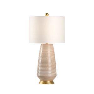 Chelsea House Hive 30" Taupe/Gold Table Lamp | Wayfair