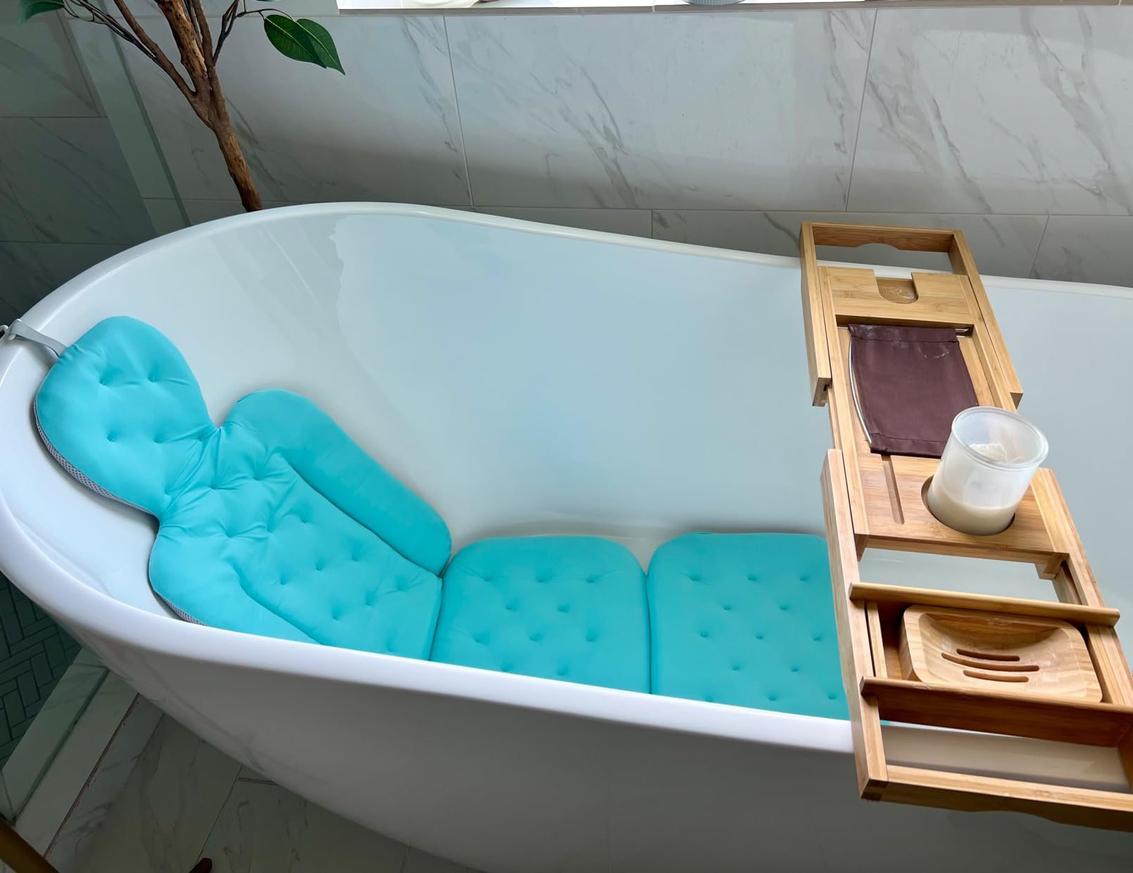 Rebrilliant Full Body Bath Pillow For Bathtub, Bath Pillows For Tub ...