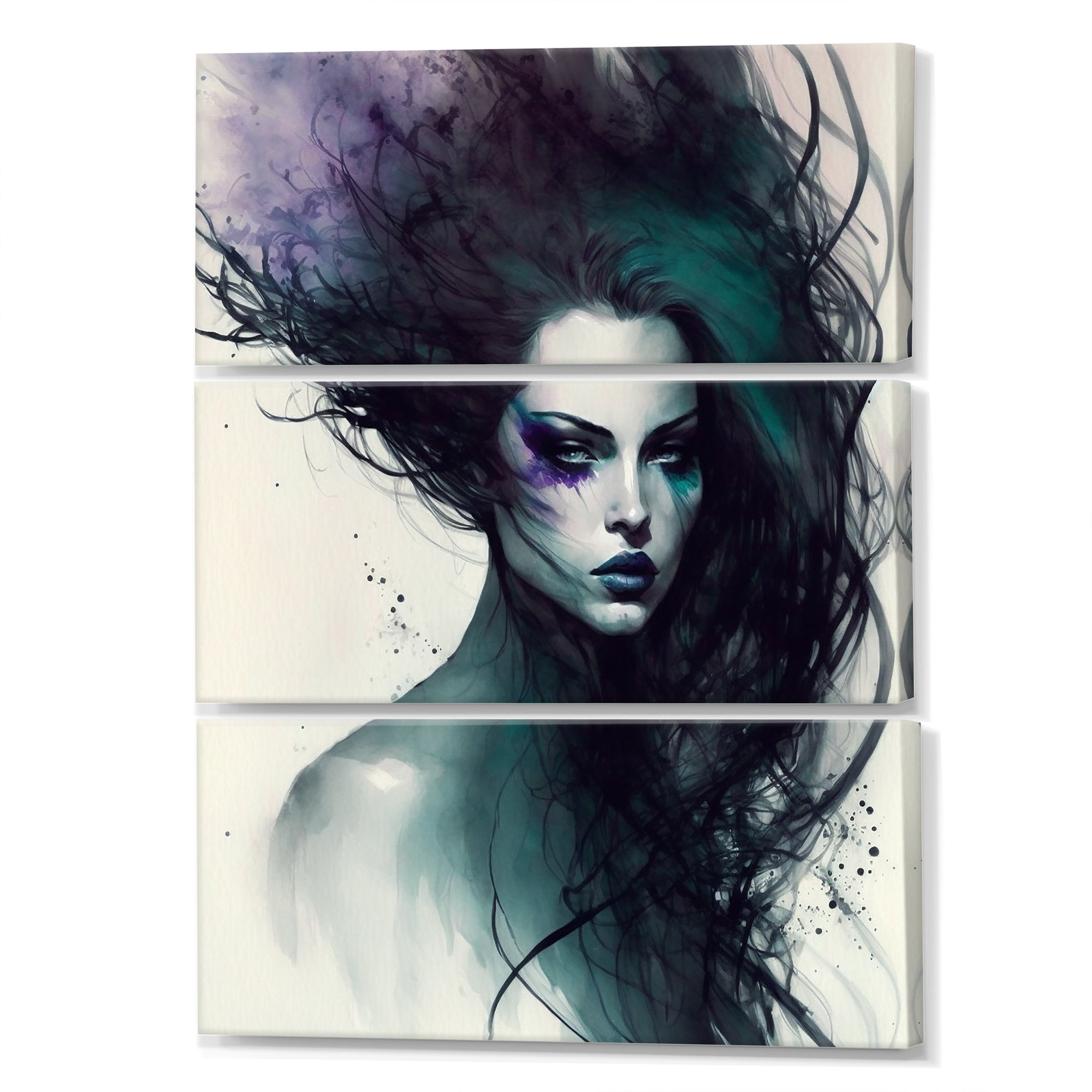 Mercer41 Sensuous Young Woman In Tones Of Blue VIII - Woman Portrait ...