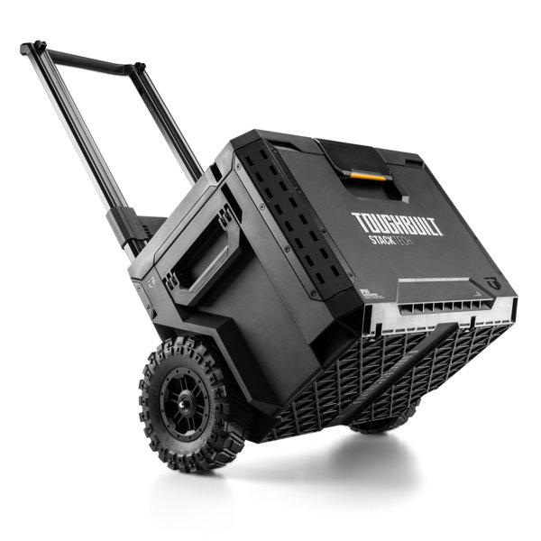 ToughBuilt Portable 2-in-1 Rolling Tool Box, Wheels & Stackable Design ...