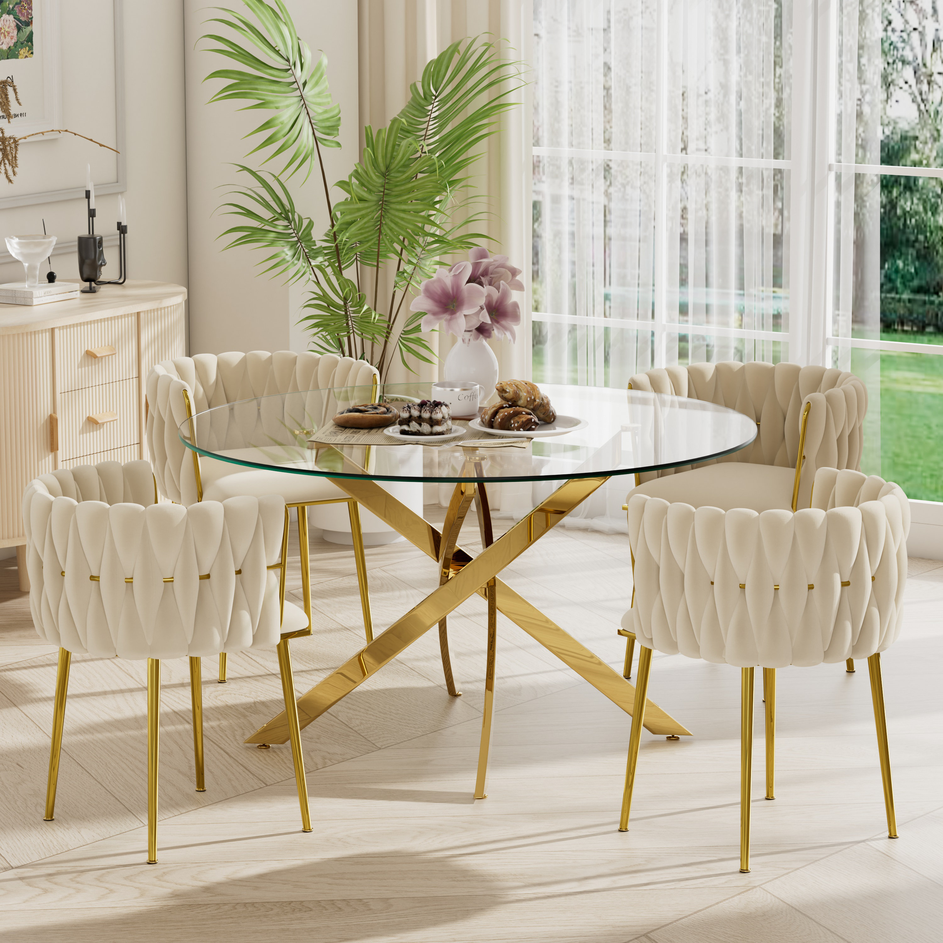 Mercer41 Azaryah Round Restaurant Dining Set - Wayfair Canada