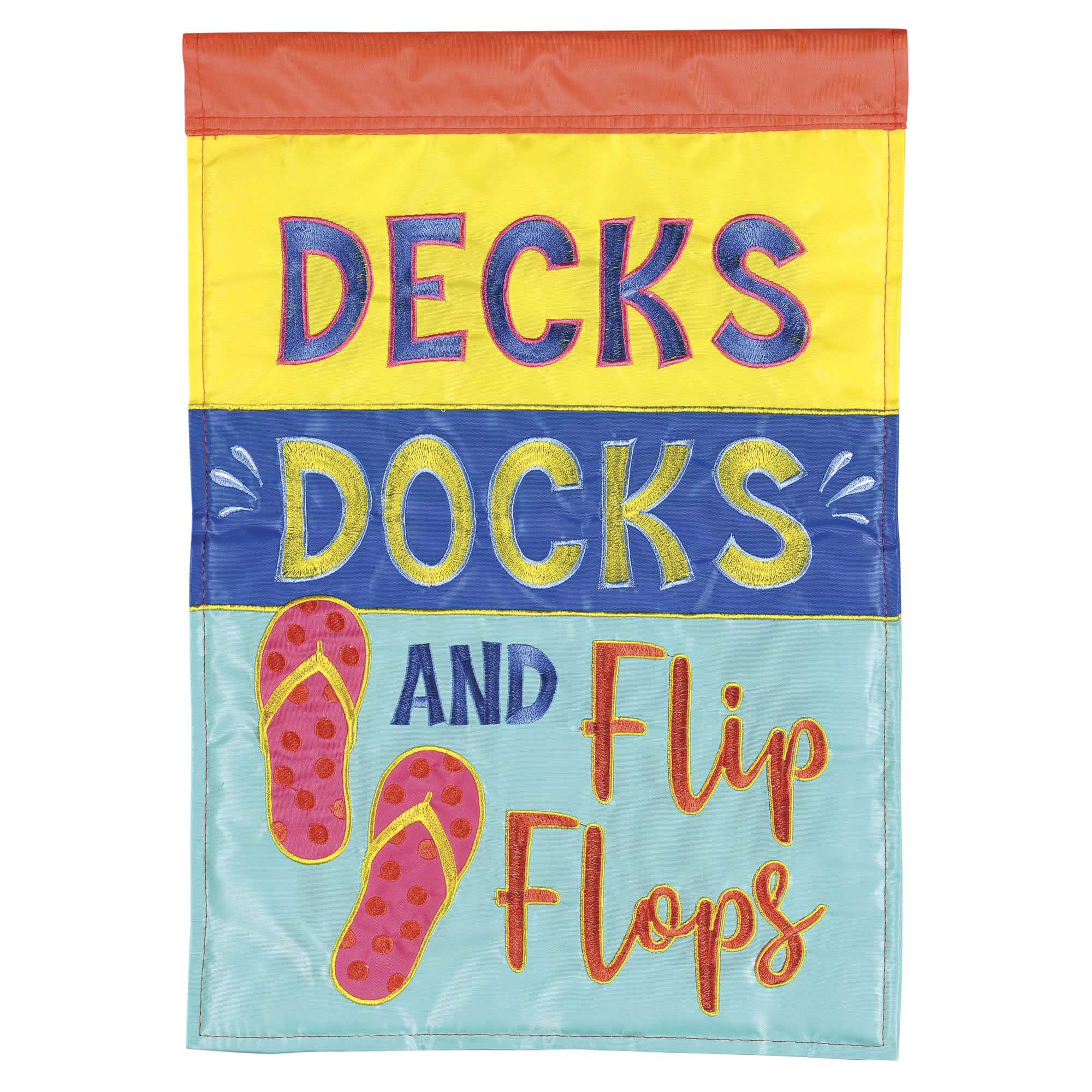 Arlmont & Co. Flag Deck Docks And Flip Flops 13x18 | Wayfair