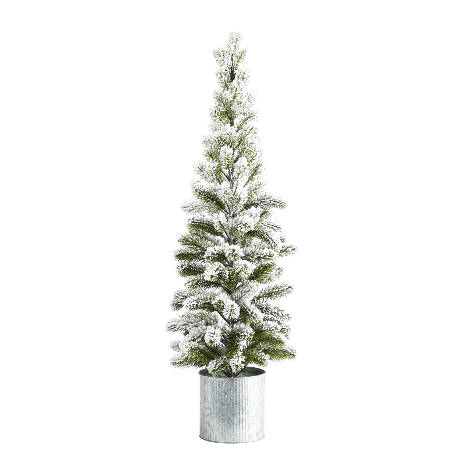 Ophelia & Co. 3' Green Flocked Pine Artificial Christmas Tree - Wayfair ...
