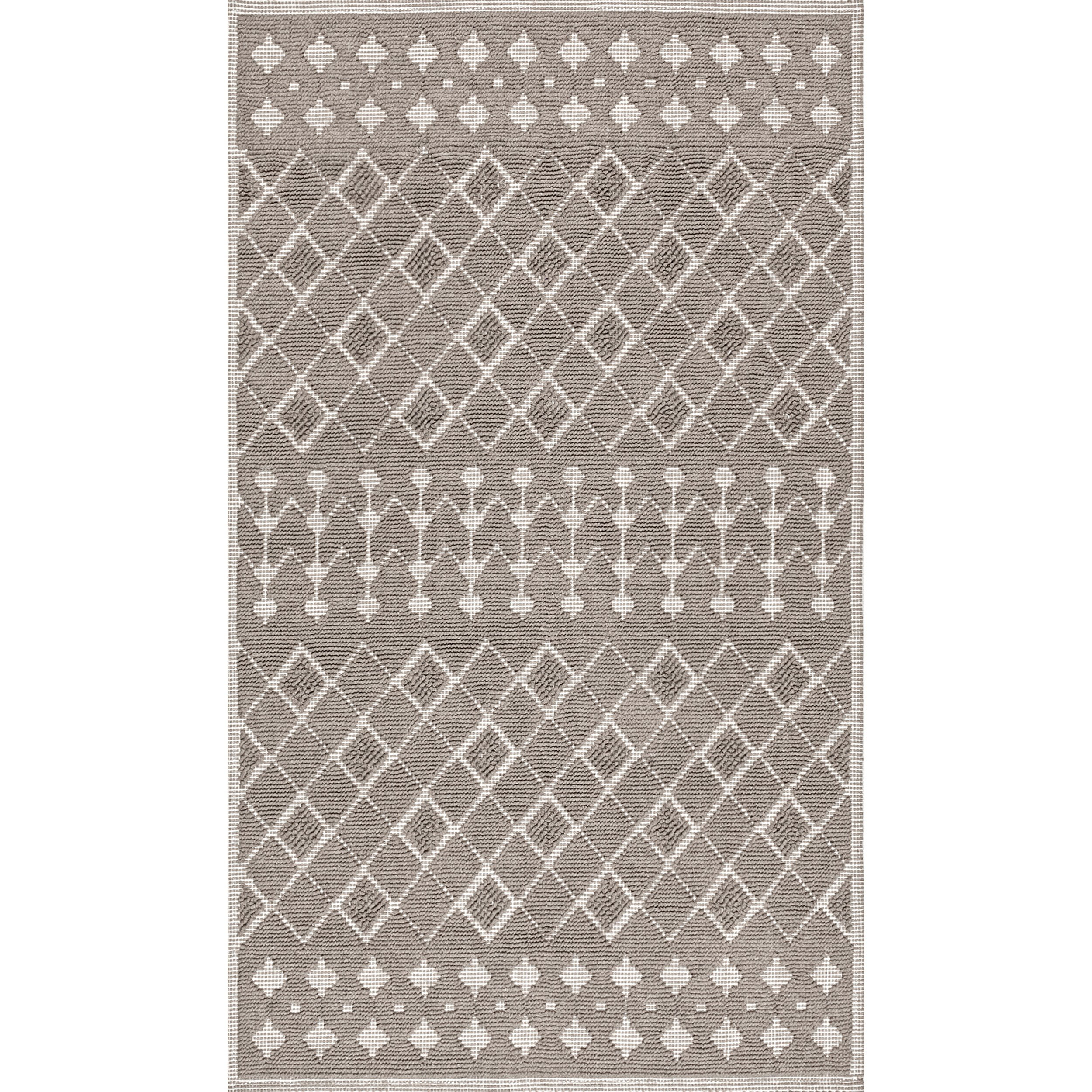 Foundry Select Blaise Modern Diamonds Bath Mat | Wayfair