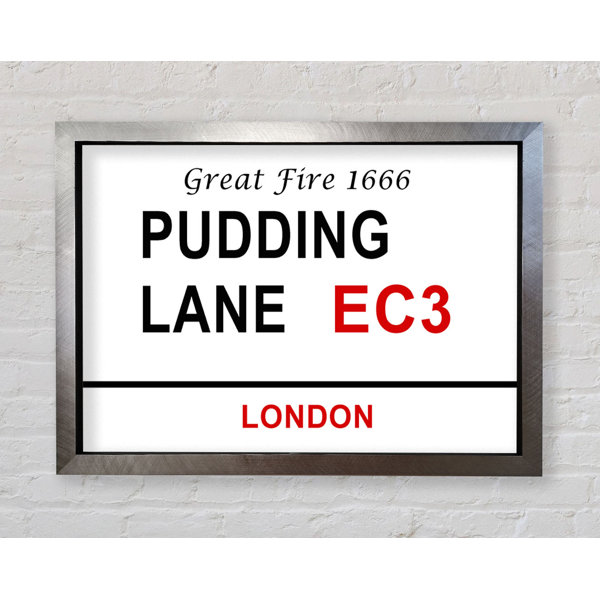 Bright Star Pudding Lane Signs - Single Picture Frame Art Prints ...