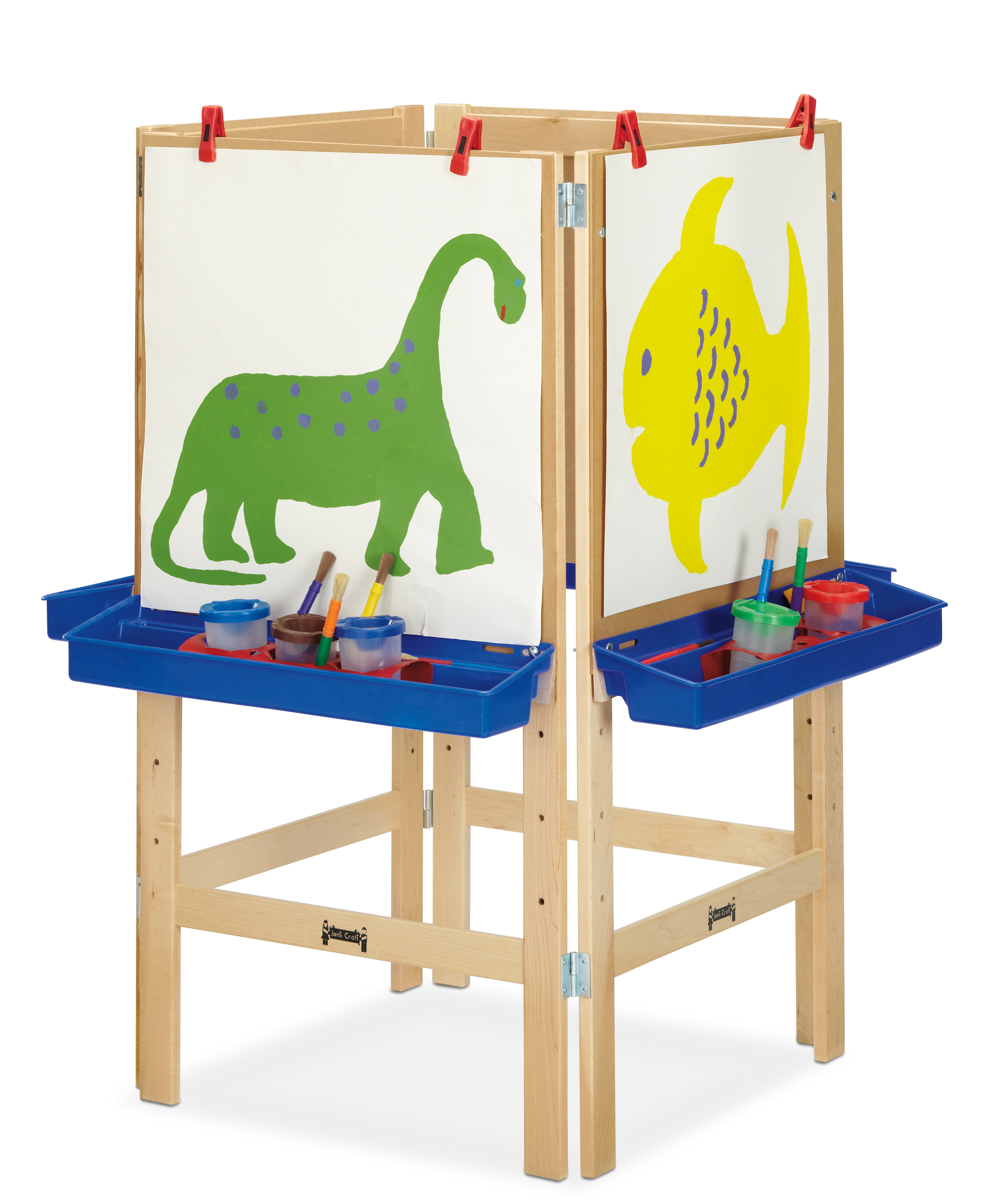 Jonti-Craft® 4 Way Adjustable Easel | Wayfair