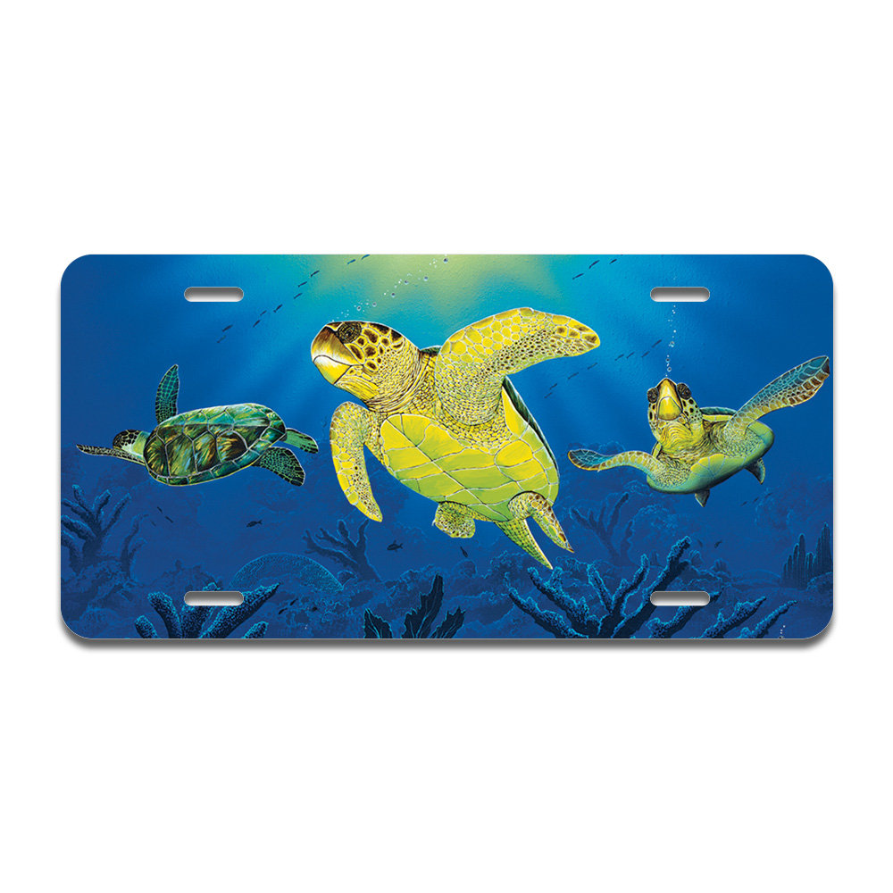 SignMission Turtle Dreams Aluminum Licence Plate| Licence Plate 12" X 6 ...