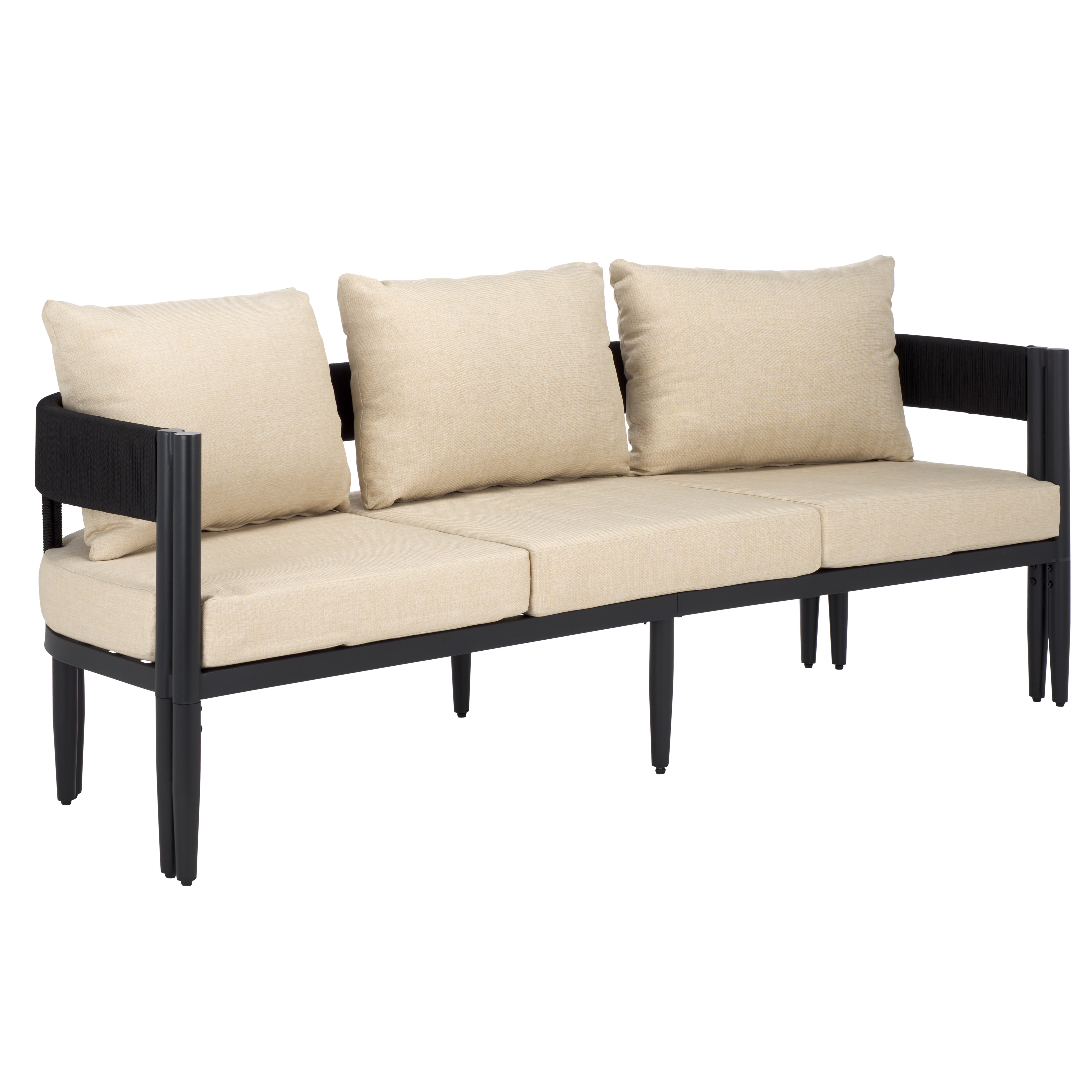 Safavieh Viola 77.56'' Metal Outdoor Patio Sofa & Reviews | Perigold