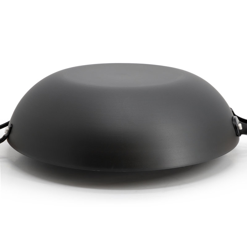 Oster Northcliffe 13.5 Inch Round Carbon Steel Flat Base Wok with ...