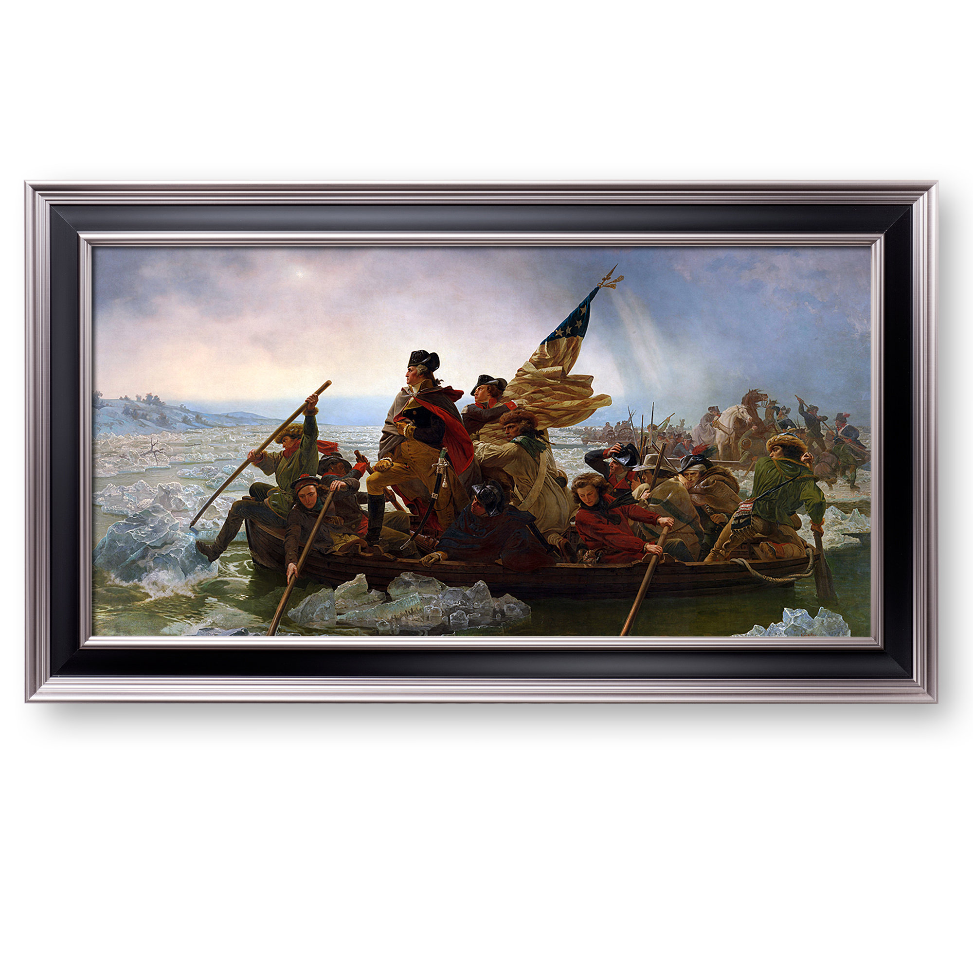 Alcott Hill Washington Crossing The Delaware 1851 by Emanuel Leutze The ...