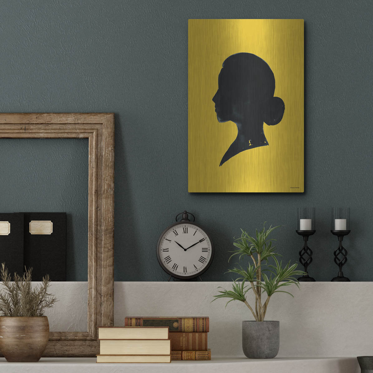 Luxe Metal Art 'Mustard Yellow Collection 1' By Ra " Mustard Yellow ...