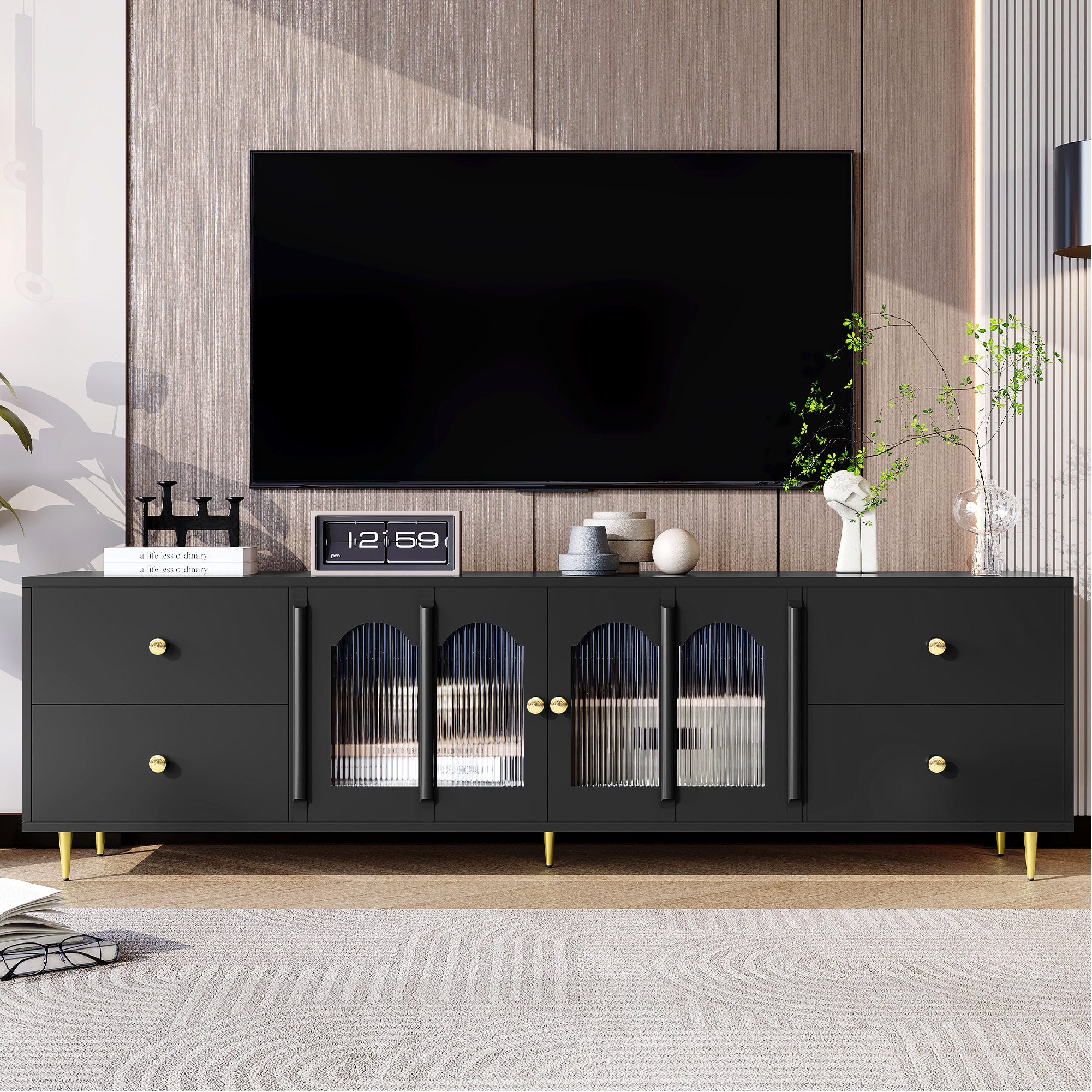 Latitude Run® TV Stand For Tvs Up To 75 Inches, Entertainment Center ...