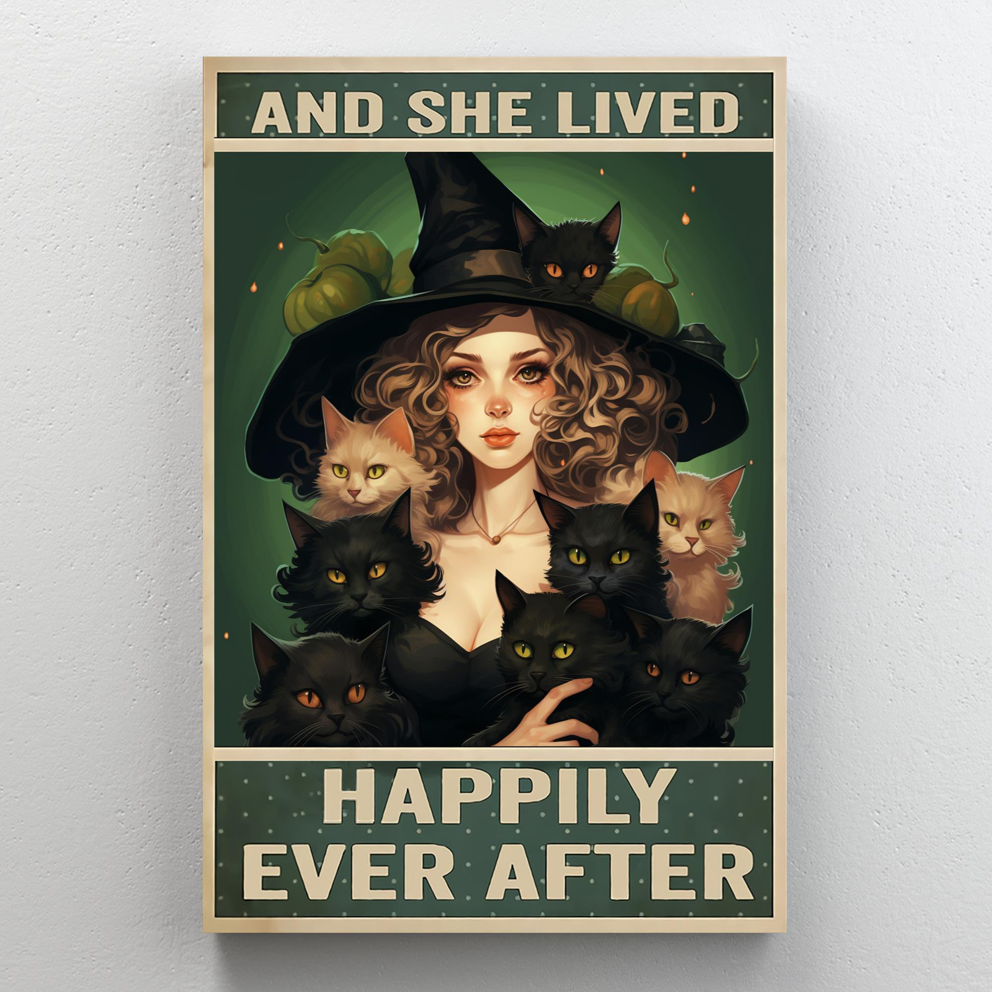 Trinx Landdon Cats And She Lived Happily Ever After On Canvas Graphic ...
