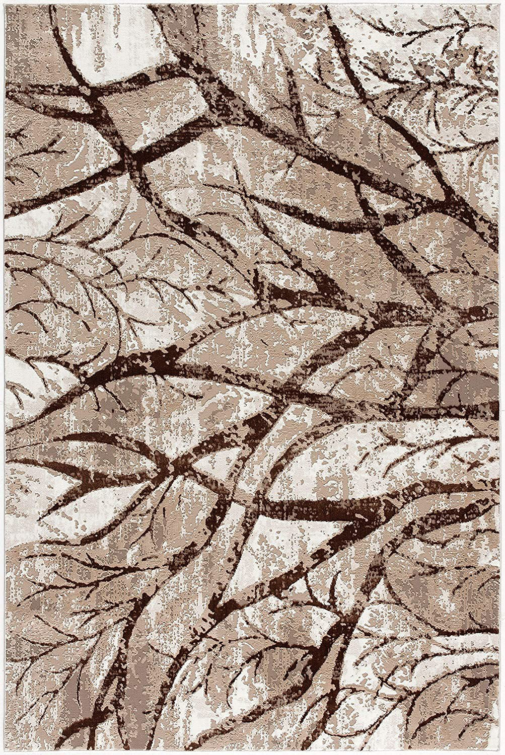 Loon Peak® 4 X 6 Brown Intricate Branches Area Rug | Wayfair