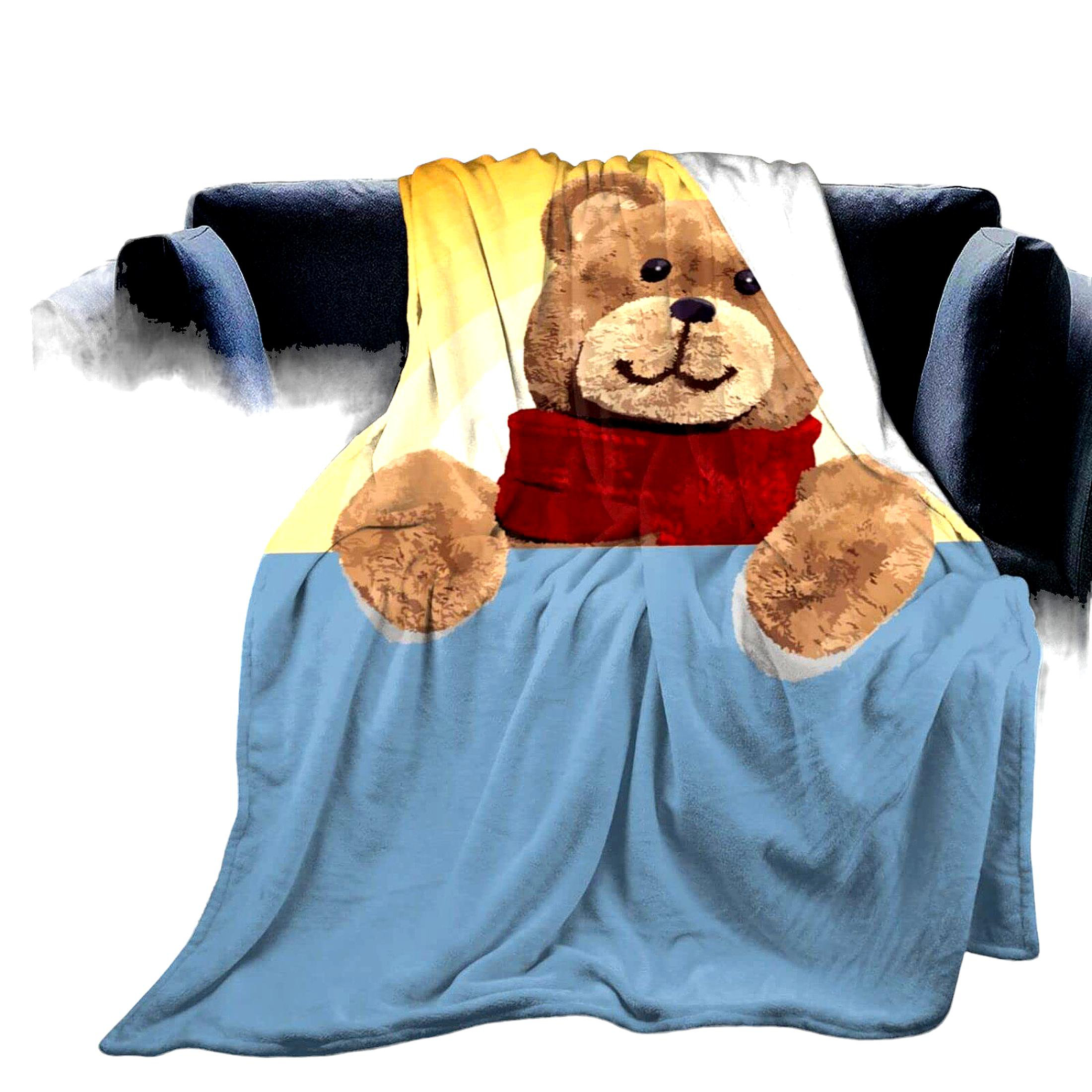 BRBCA CuddleCozy Ultra Soft Teddy Bear Throw Blanket - All Season ...