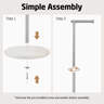 KES Bathroom Toilet Paper Roll Holder Stand Marble 26''H Freestanding ...