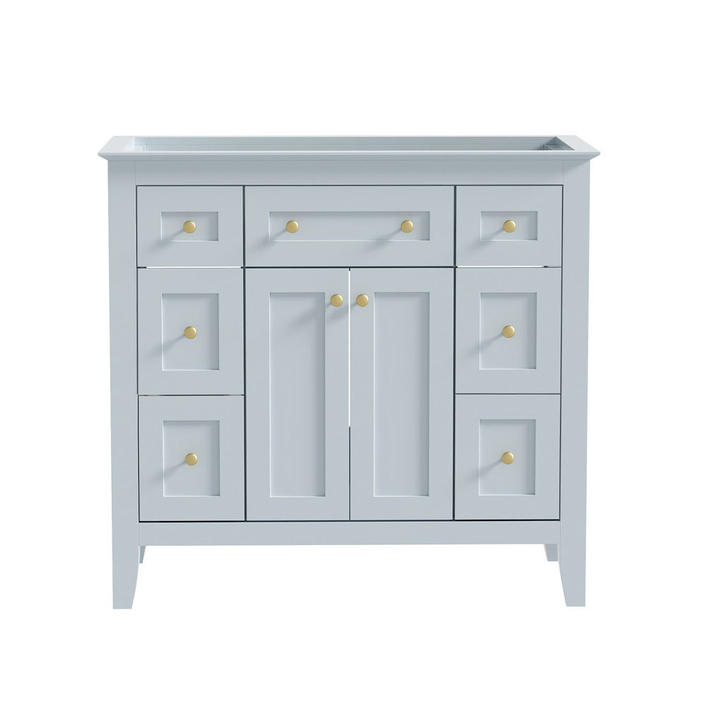 Winston Porter Single Bathroom Cabinet with 6 Drawers & 2 Cabinets ...