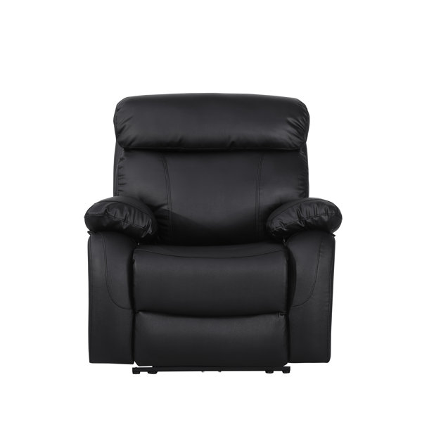 Ebern Designs Avrielle 40.15" Wide Faux Leather Power Standard Recliner ...