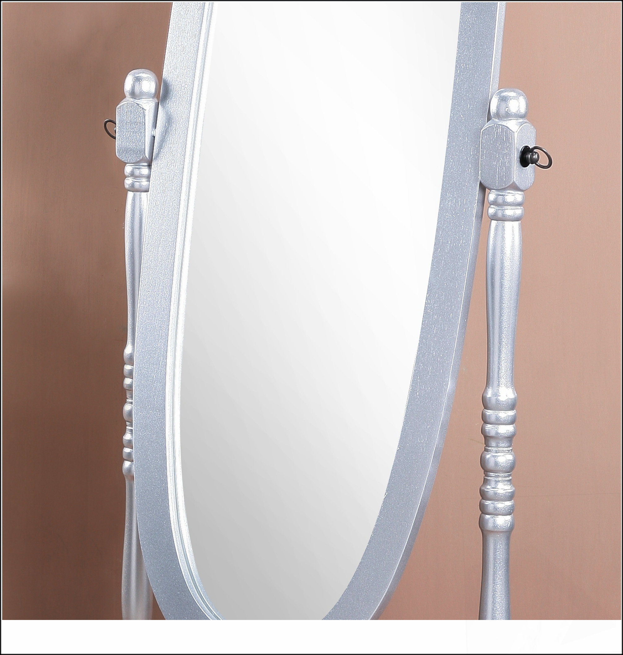 Fleur De Lis Living Traditional Queen Anna Style Wood Floor Cheval Mirror with Adjustable Tilt ...