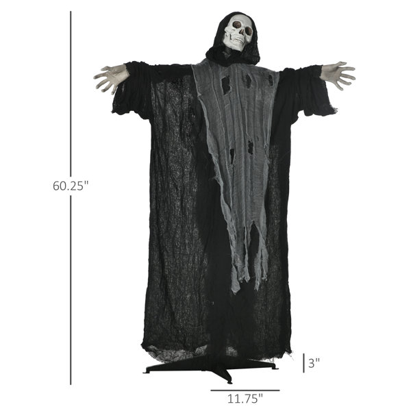 The Holiday Aisle® Halloween Decorations Animated Grim Reaper Lighted ...