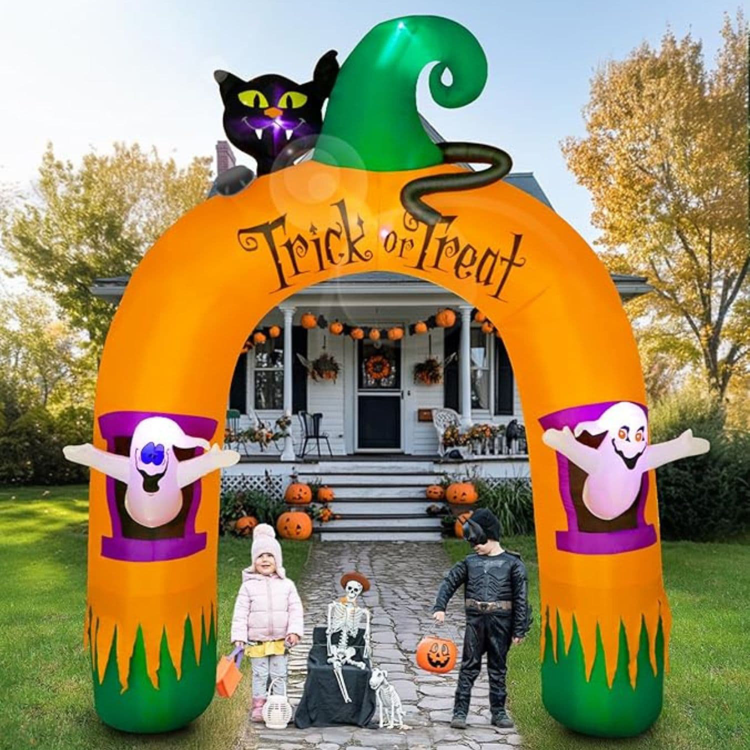 The Holiday Aisle® 10FT Halloween Inflatable Archway | Wayfair