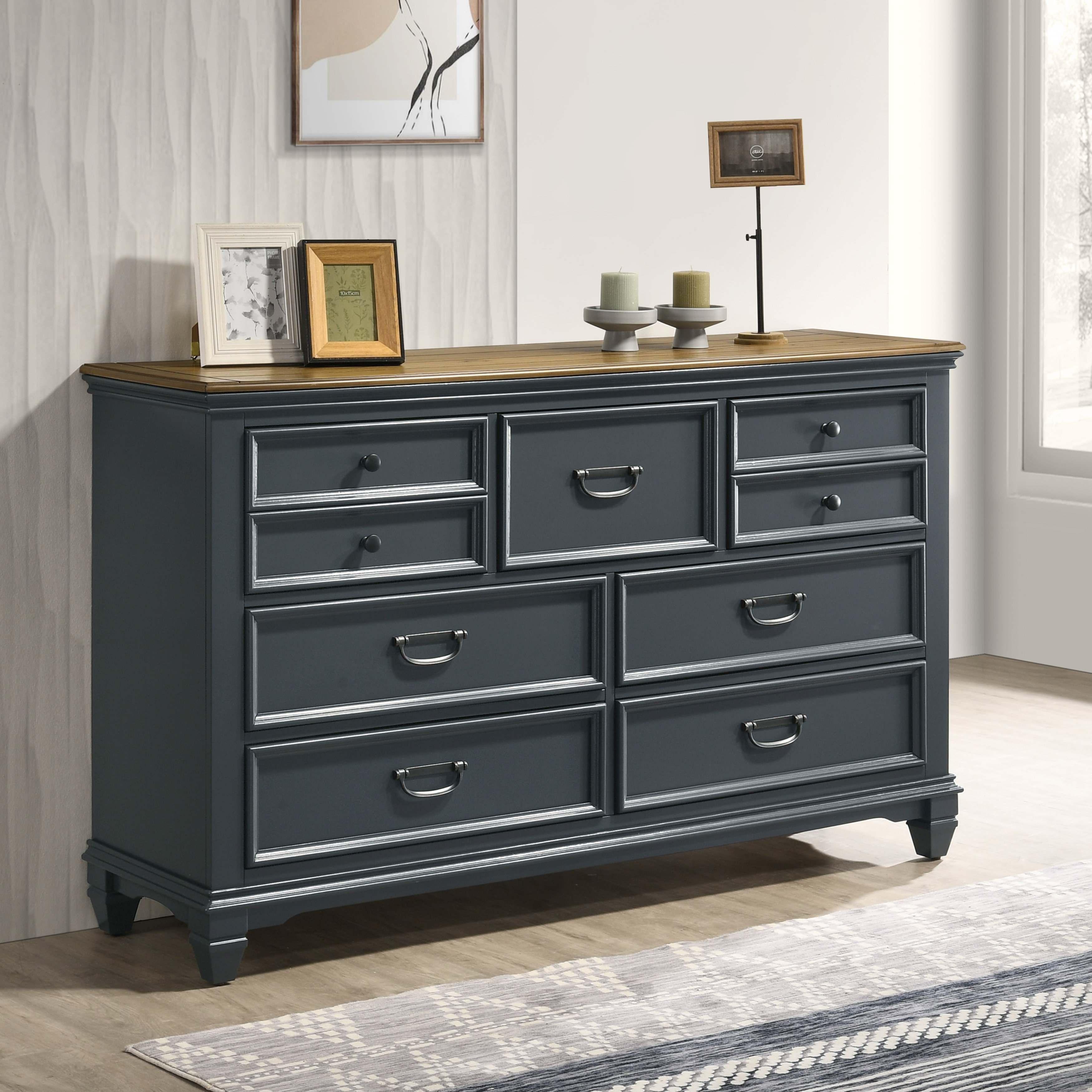 Laurel Foundry Modern Farmhouse® Semaj Semaj 7 Drawer 63" W Dresser ...