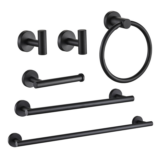 Black Bathroom Hardware Sets You'll Love | Wayfair