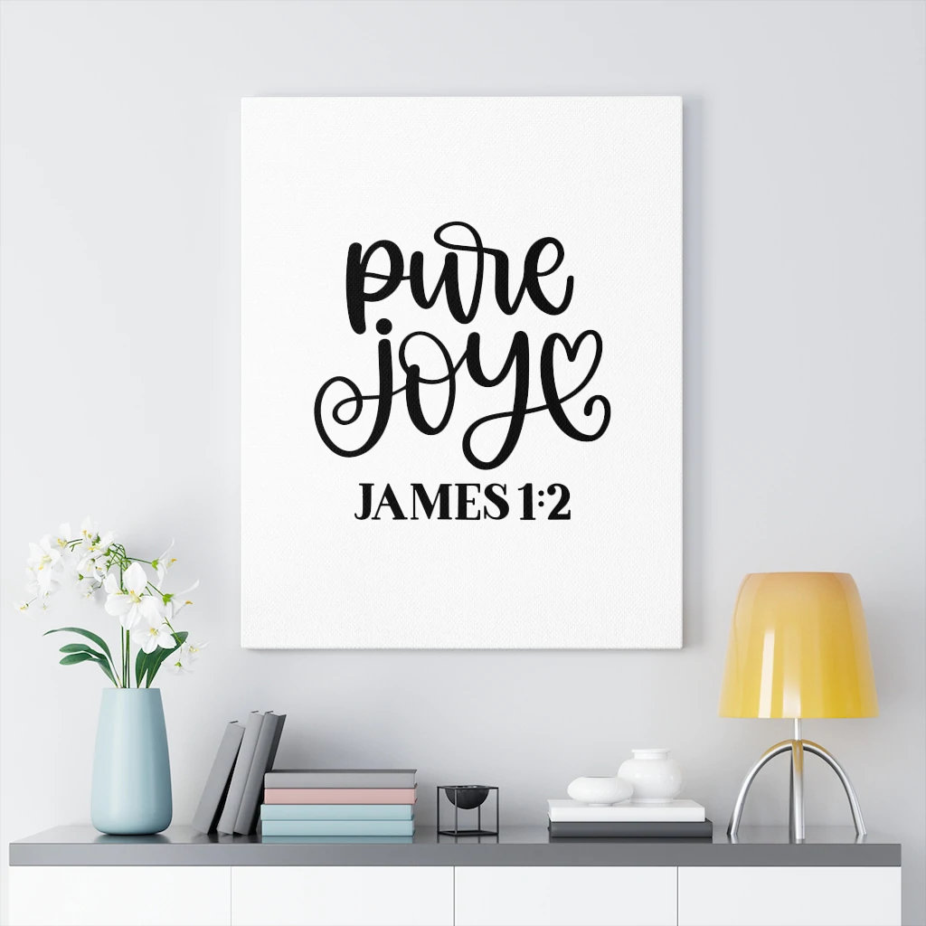 Express Your Love Gifts Scripture Canvas Pure Joy James 1:2 Christian ...