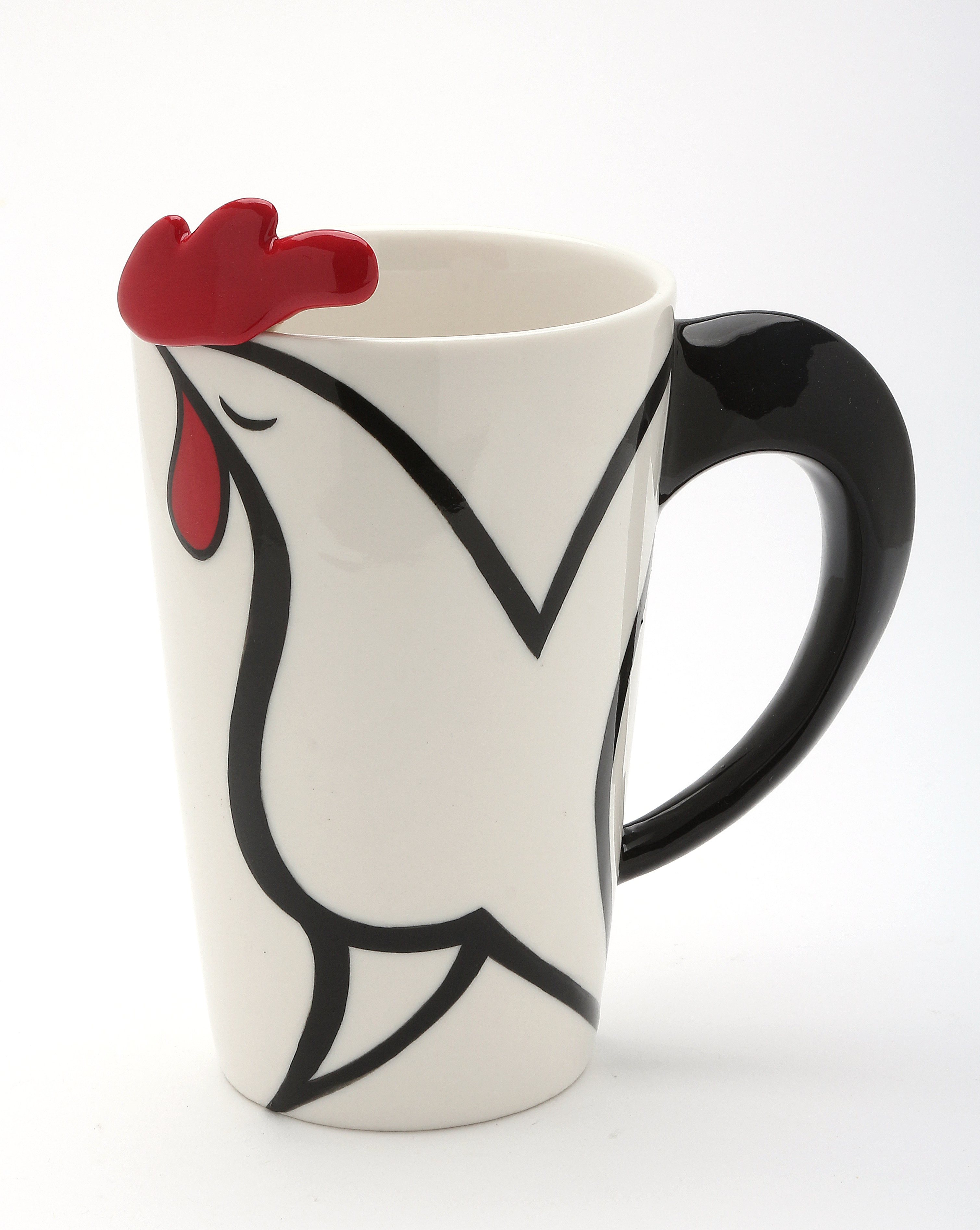 Ophelia & Co. Rooster Mug With Spoon 2-piece Set | Wayfair