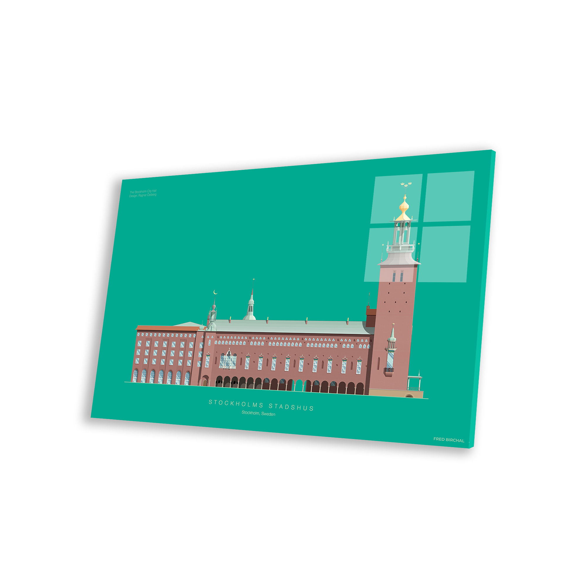 Winston Porter The Stockholm City Hall Stockholm, Sweden Print On ...