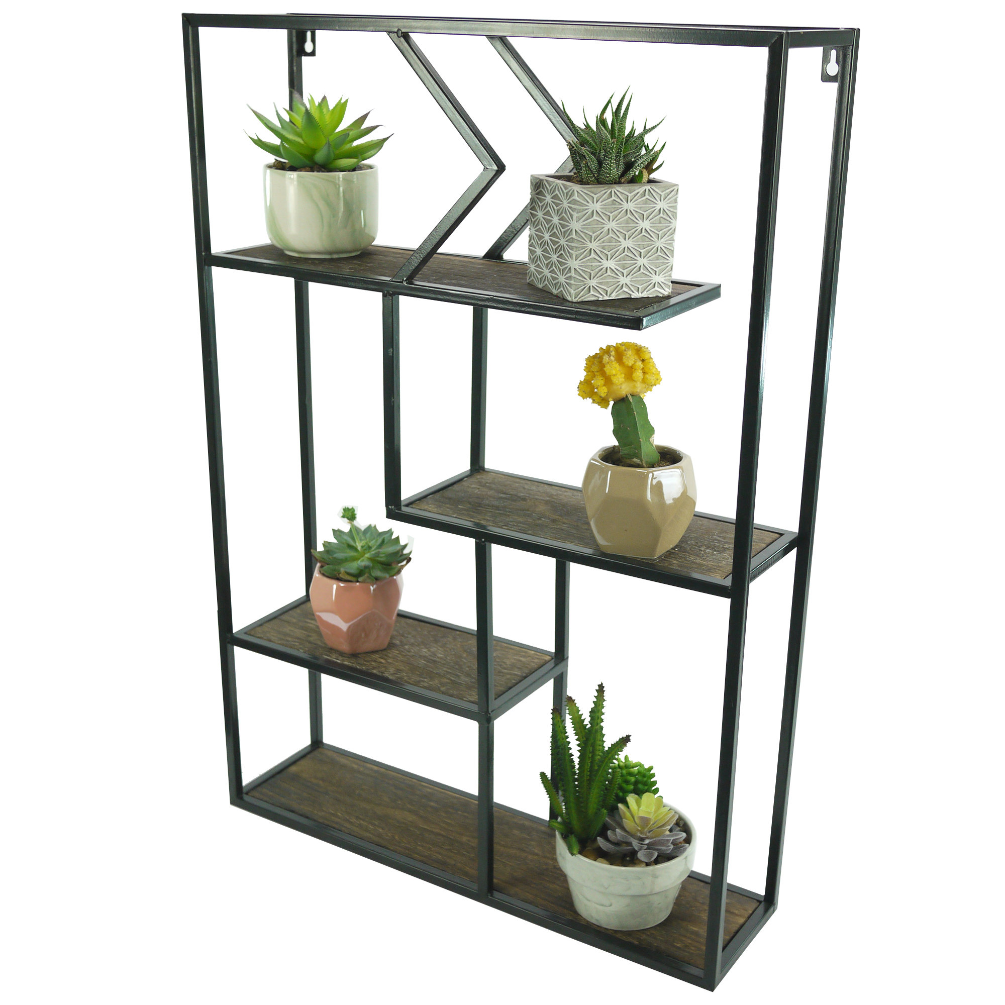 17 Stories 4 Tier Floating Shelves Wall Mount Shelf, Farmhouse Wall ...